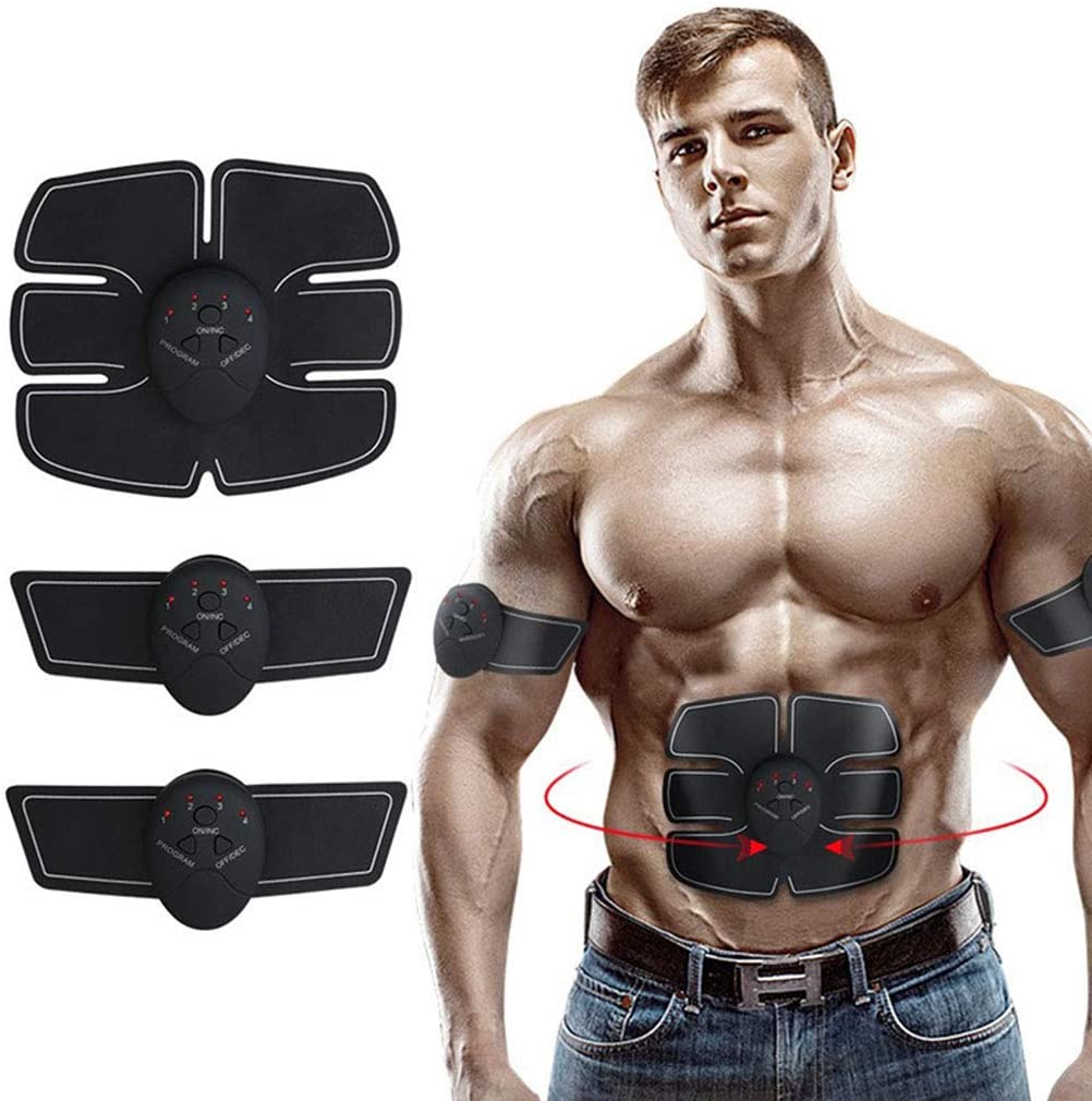 Muscle Simulator ABS Fitness Abdominal Trainer Toner Slimming Massager ...